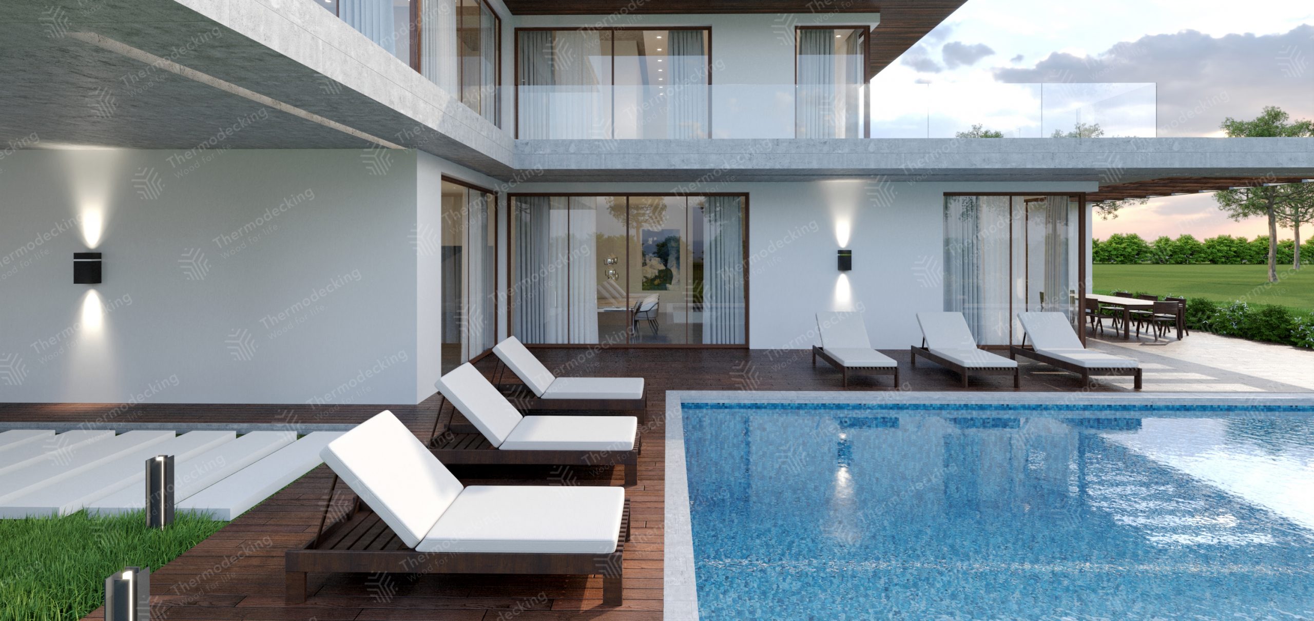 Террасная доска «Термоясень» (35 - 40 мм) | Thermodecking