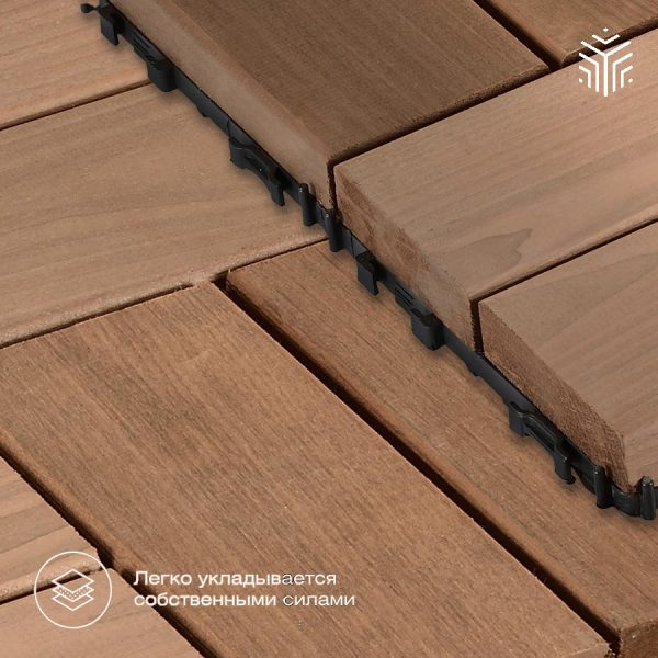 Фасадная доска «Термоясень» (косой планкен) | Thermodecking