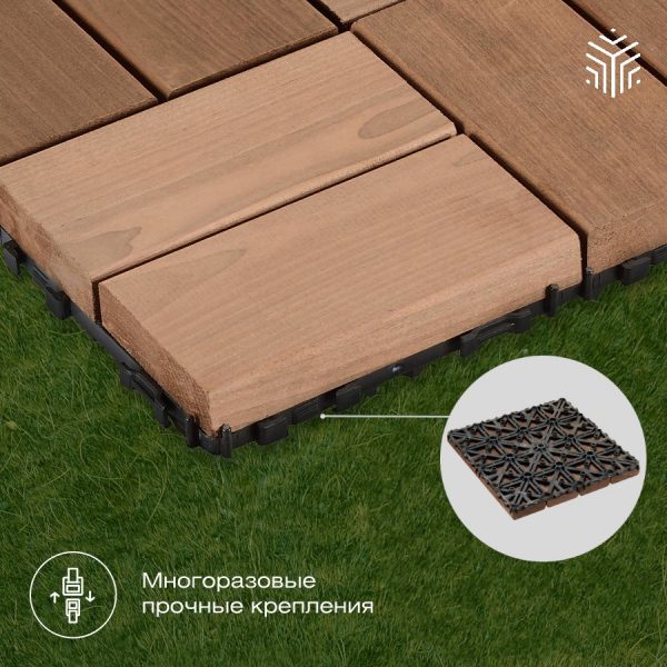 Фасадная доска «Термоясень» (косой планкен) | Thermodecking